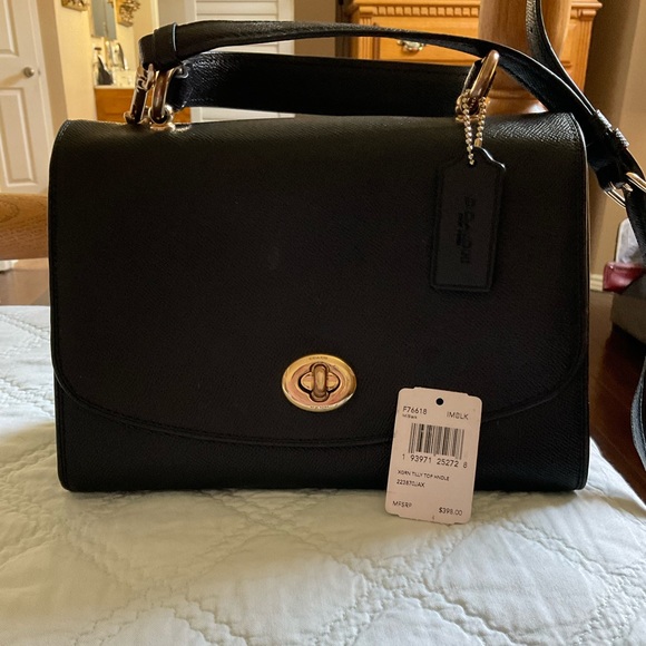 Coach | Bags | Coach Tilly Top Handle Satchel In Black | Poshmark